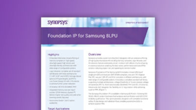 Foundation IP for Samsung 8LPU – Datasheet | Synopsys