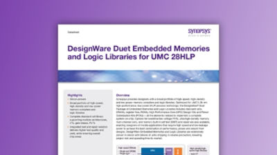Foundation IP for UMC 28HLP – Datasheet | Synopsys