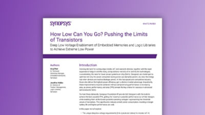 Deep Low Voltage Transistor Enablement for Extreme Low Power SoC | Synopsys