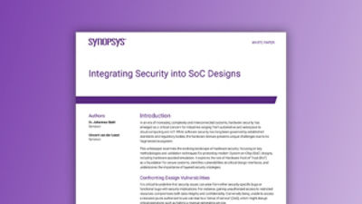 Integrating Security into SoC Designs | Synopsys