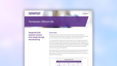 Comprehensive Design and Manufacturing Analytics Solution | Synopsys