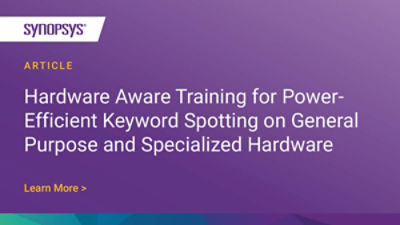 Efficient Keyword Spotting with Hardware Training | Synopsys IP