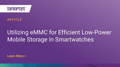 eMMC Interface: Low-Power Storage for Smartwatches | Synopsys IP